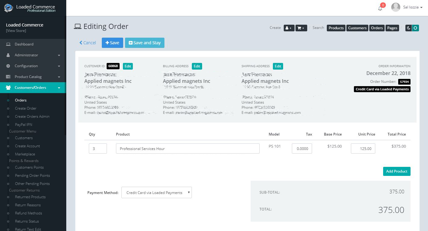 Order Fullfilment - Loaded Commerce Opensource Ecommerce Shopping Cart